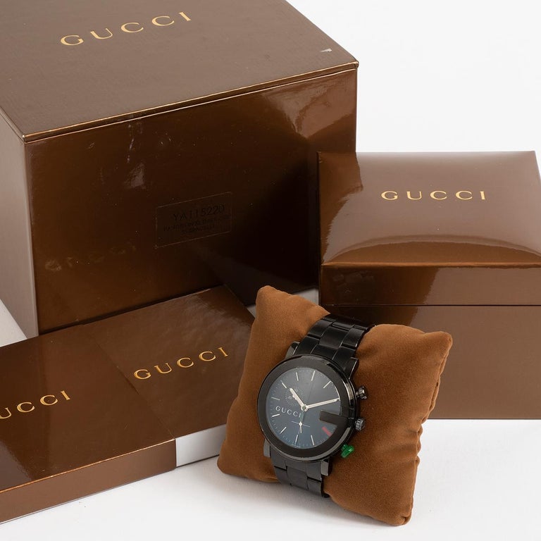 Unusual Gucci ref 101M Red/Green Gucci Dial, Box and Papers, Excellent ...