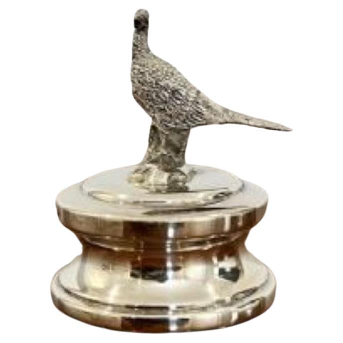 Unusual Hallmarked Silver Paperweight For Sale at 1stDibs