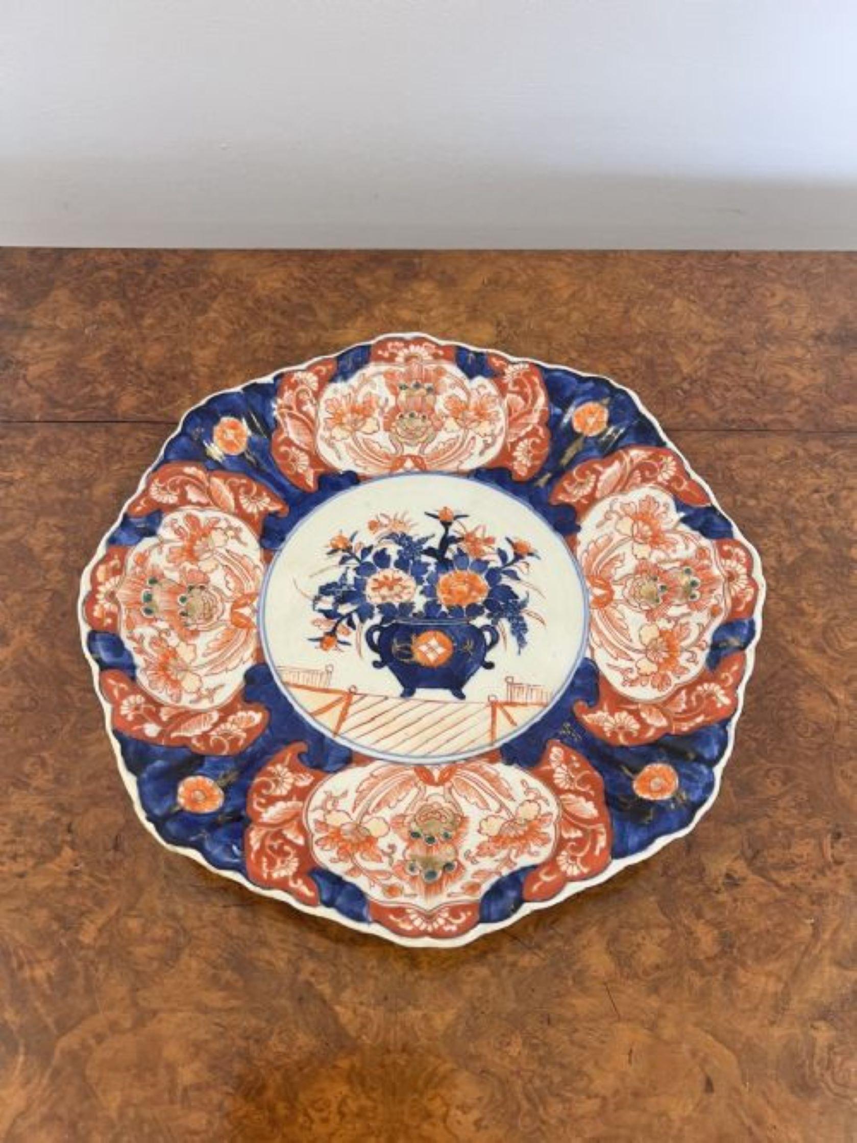 Unusual large quality pair of antique Japanese Imari shaped dishes For ...