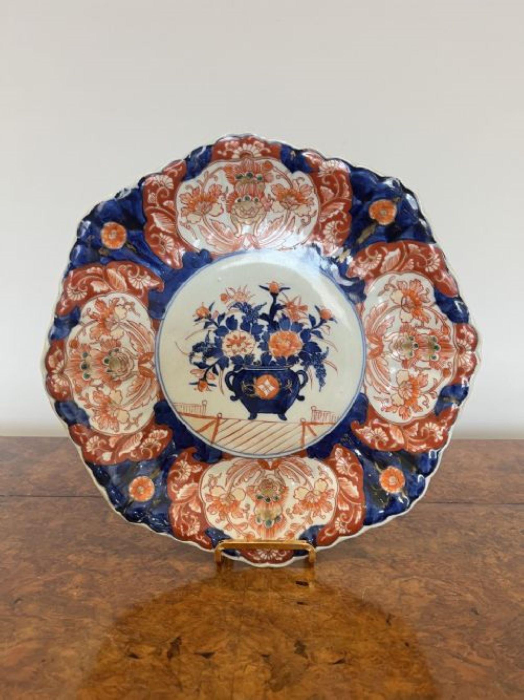 Unusual large quality pair of antique Japanese Imari shaped dishes For ...