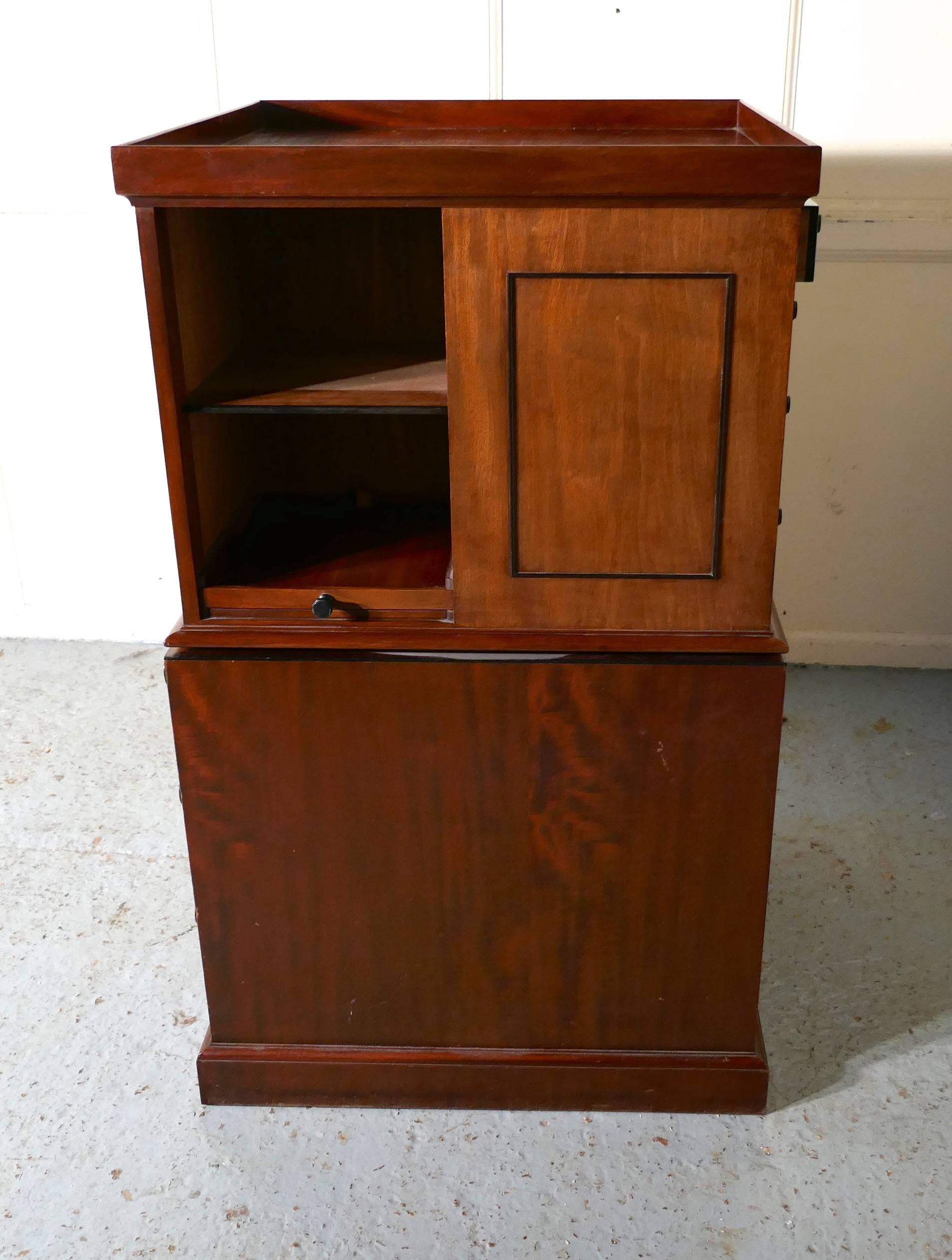 Unusual Mahogany Revolving Bookcase, Batchelor's Filing Cabinet at ...