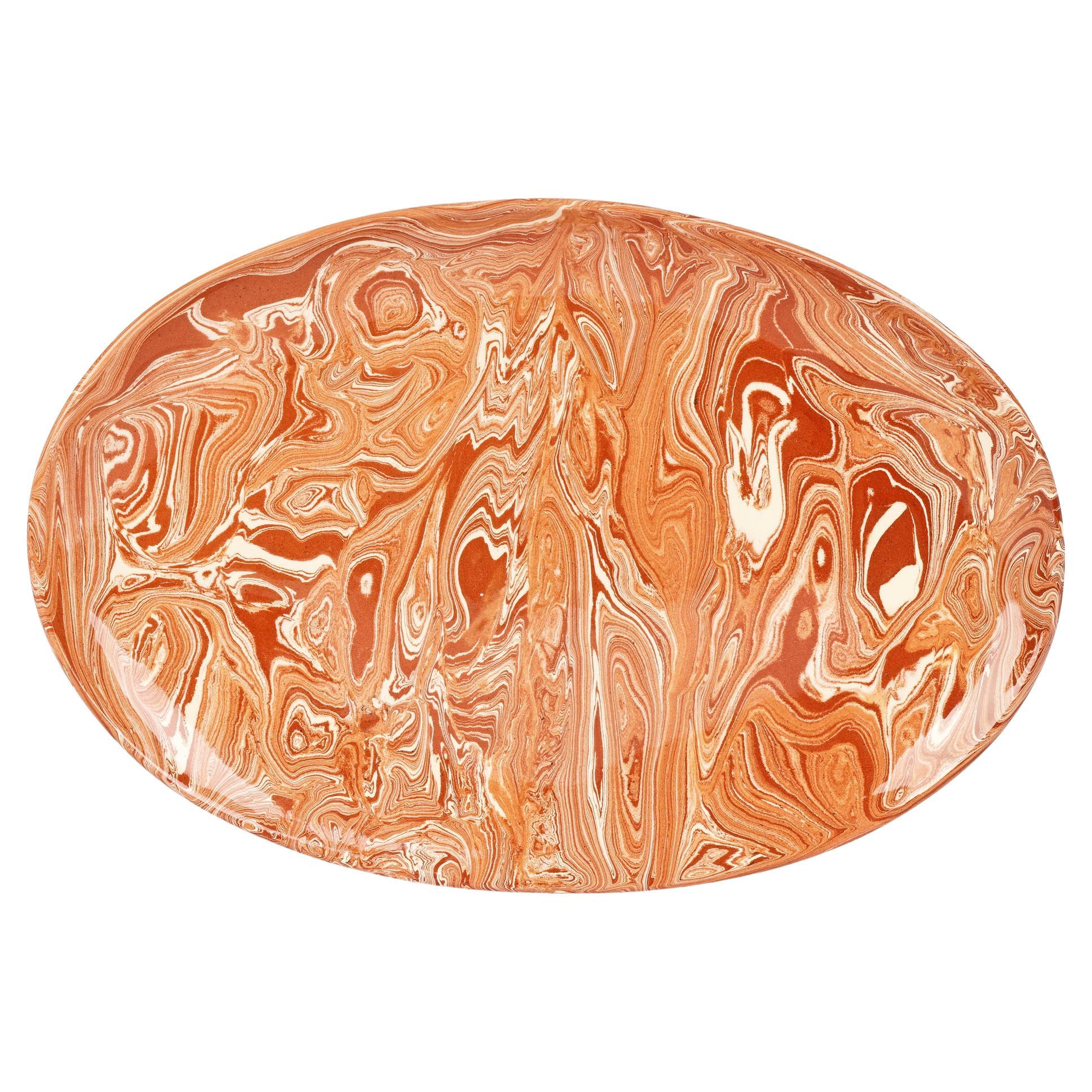 English Rare and Unusual Mochaware Slip Decorated Mug, Late 18th ...