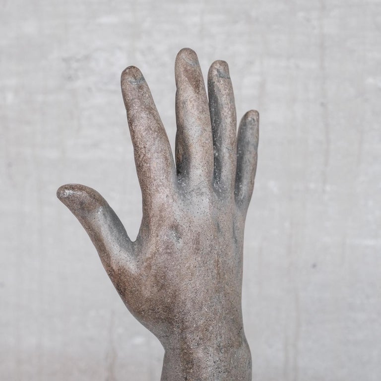 Unusual Metal Sculptural Hand Curio For Sale at 1stDibs