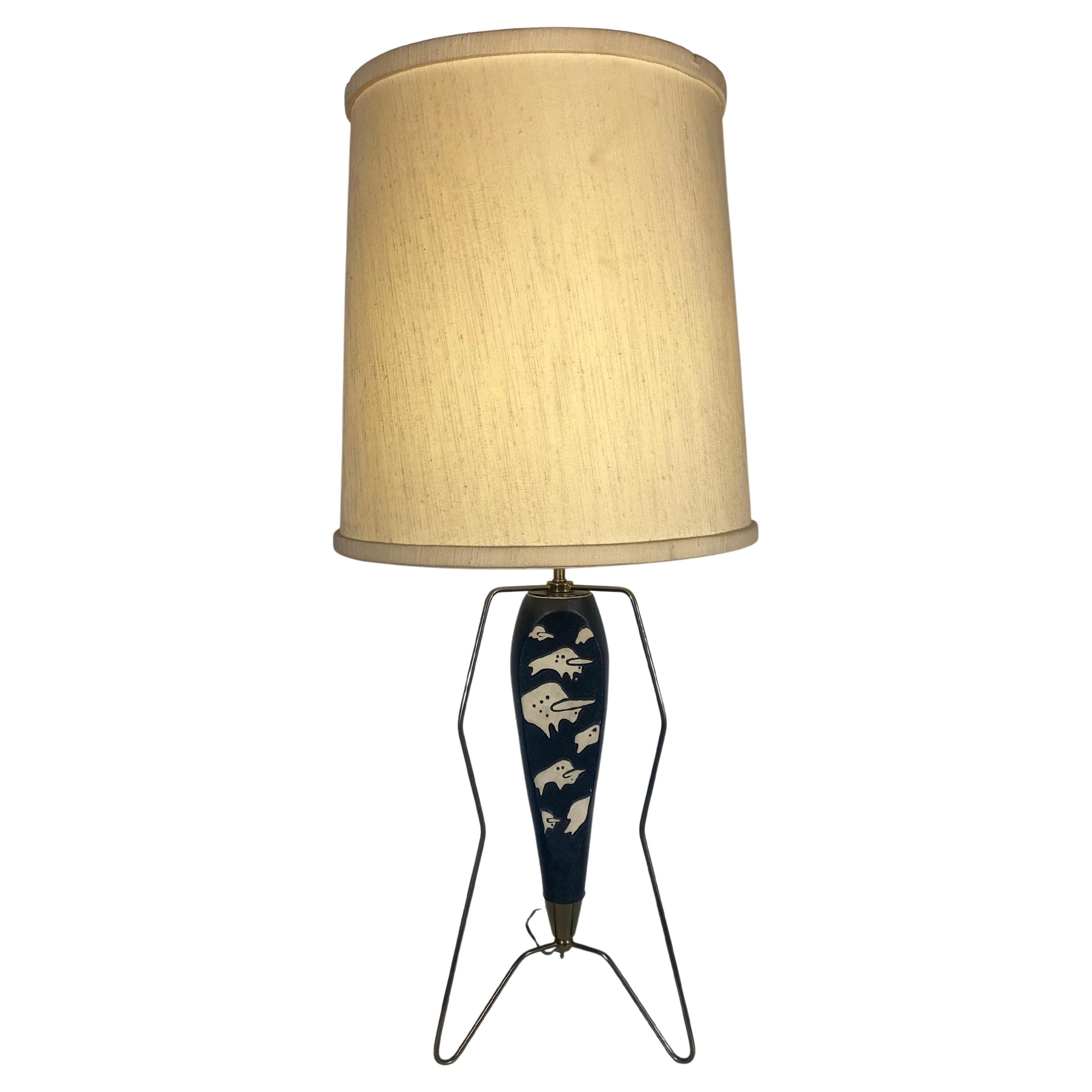 Large Mid-Century Modern Majestic Table Lamp at 1stDibs
