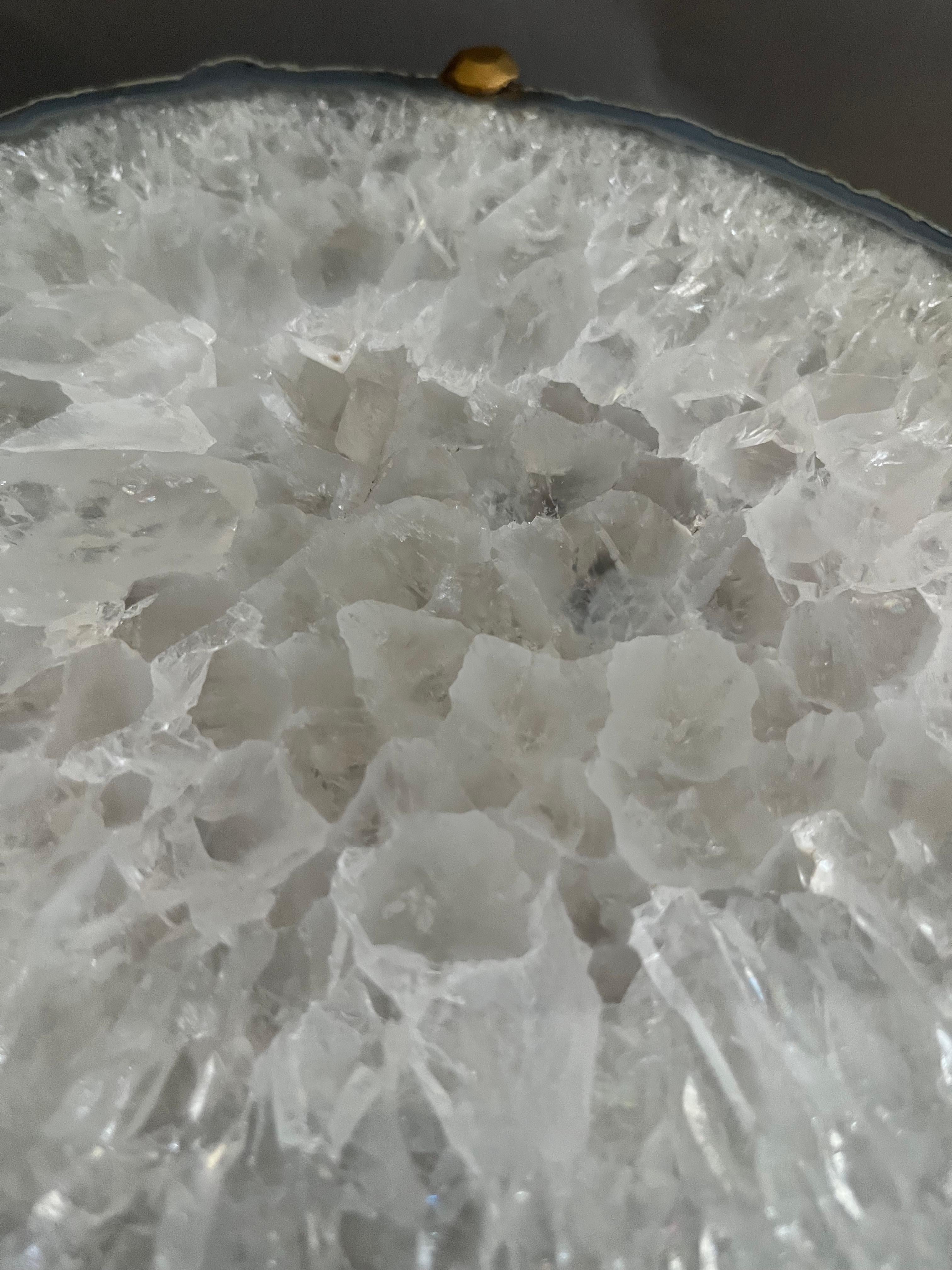 Unusual Modern Handcrafted Geode Drinks Table For Sale at 1stDibs