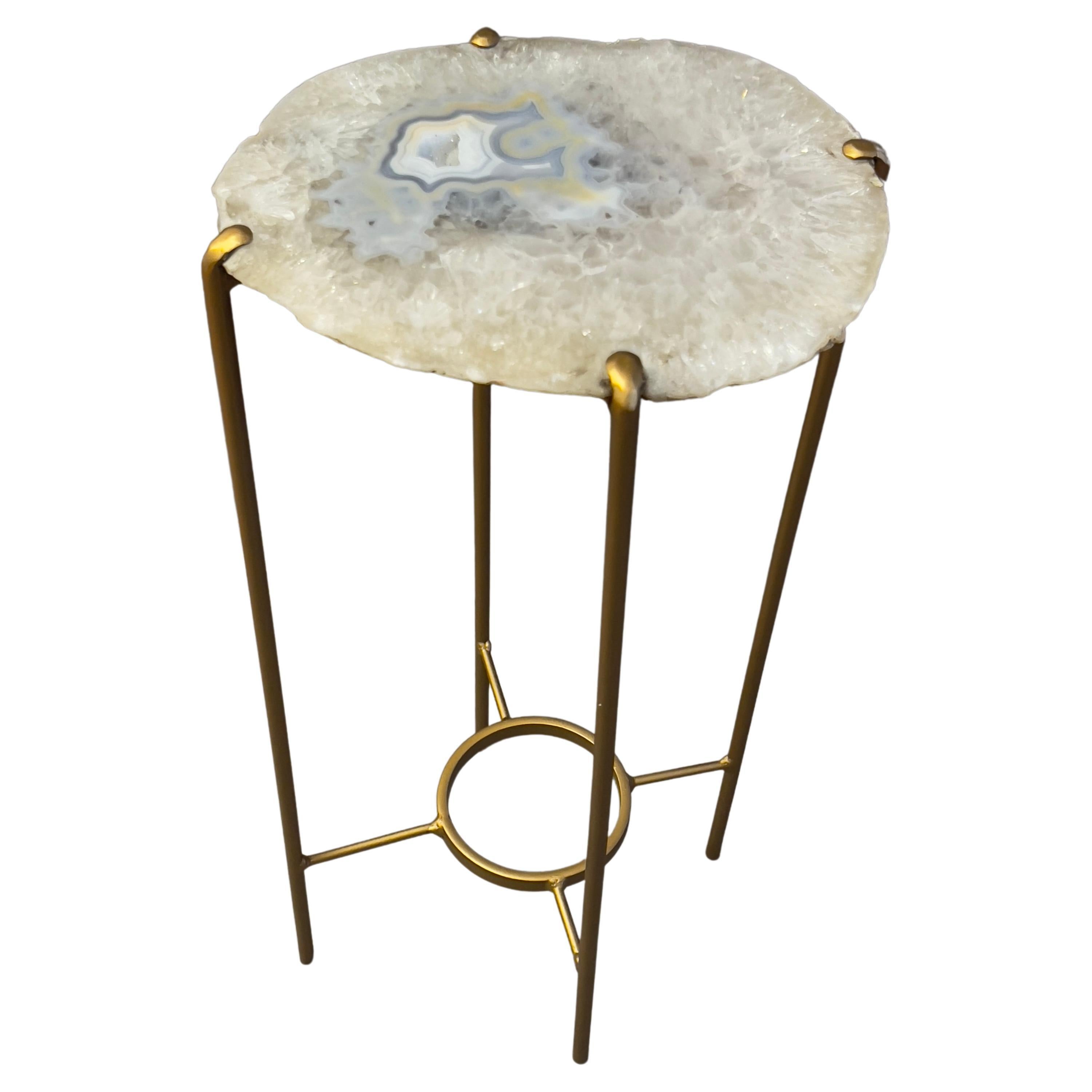 Modern Handcrafted Geode Drinks Table at 1stDibs | modern drinks table
