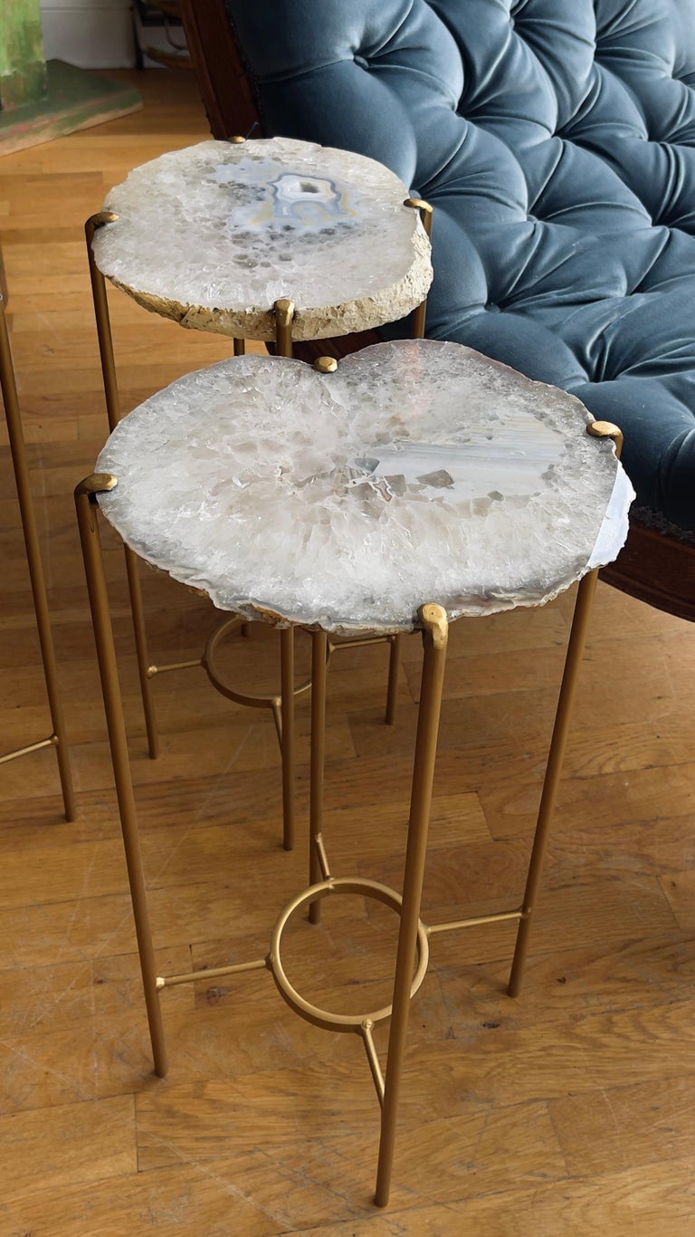 Unusual Modern Handcrafted Geode Table For Sale at 1stDibs
