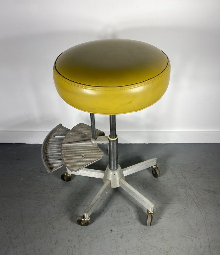 Unusual Modern Industrial Adjustable Height Dental / Task Stool by Den ...