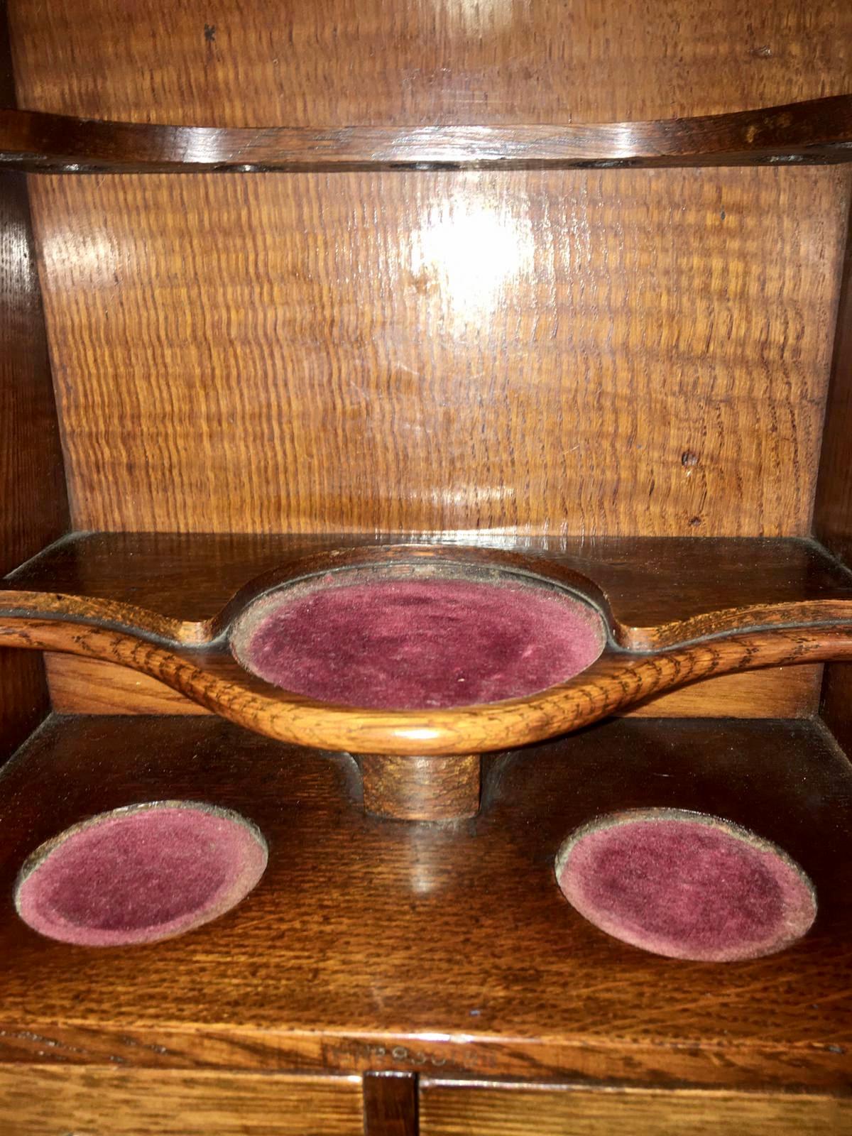 Unusual Oak Smokers Cabinet at 1stDibs | antique smokers cabinet ...