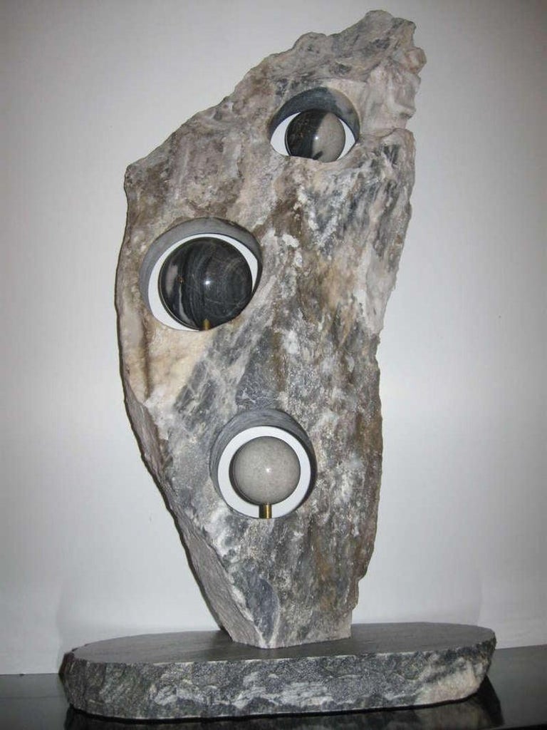 Unusual Orca Marble Free Form Sculpture For Sale at 1stDibs
