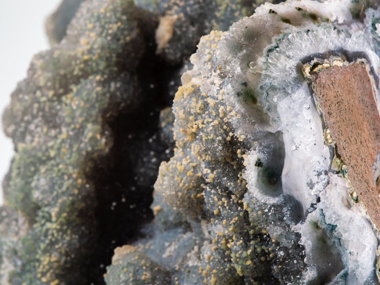 Unusual Organic Green-Blue Quartz Cluster For Sale at 1stDibs