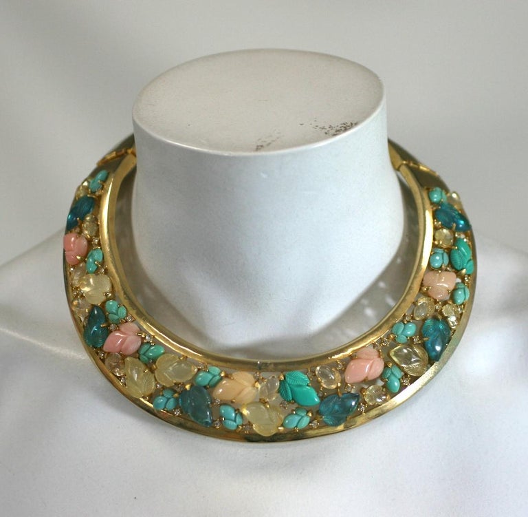 Unusual Pastel Fruit Salad Collar For Sale at 1stDibs