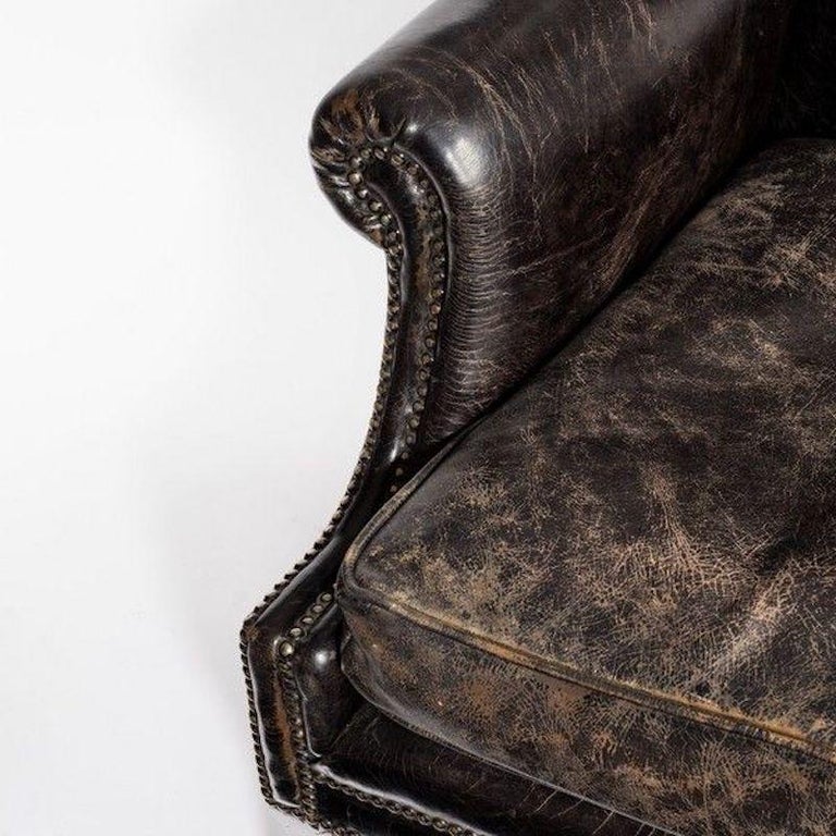 Unusual Regency Mahogany Sabre Leg Armchair at 1stDibs