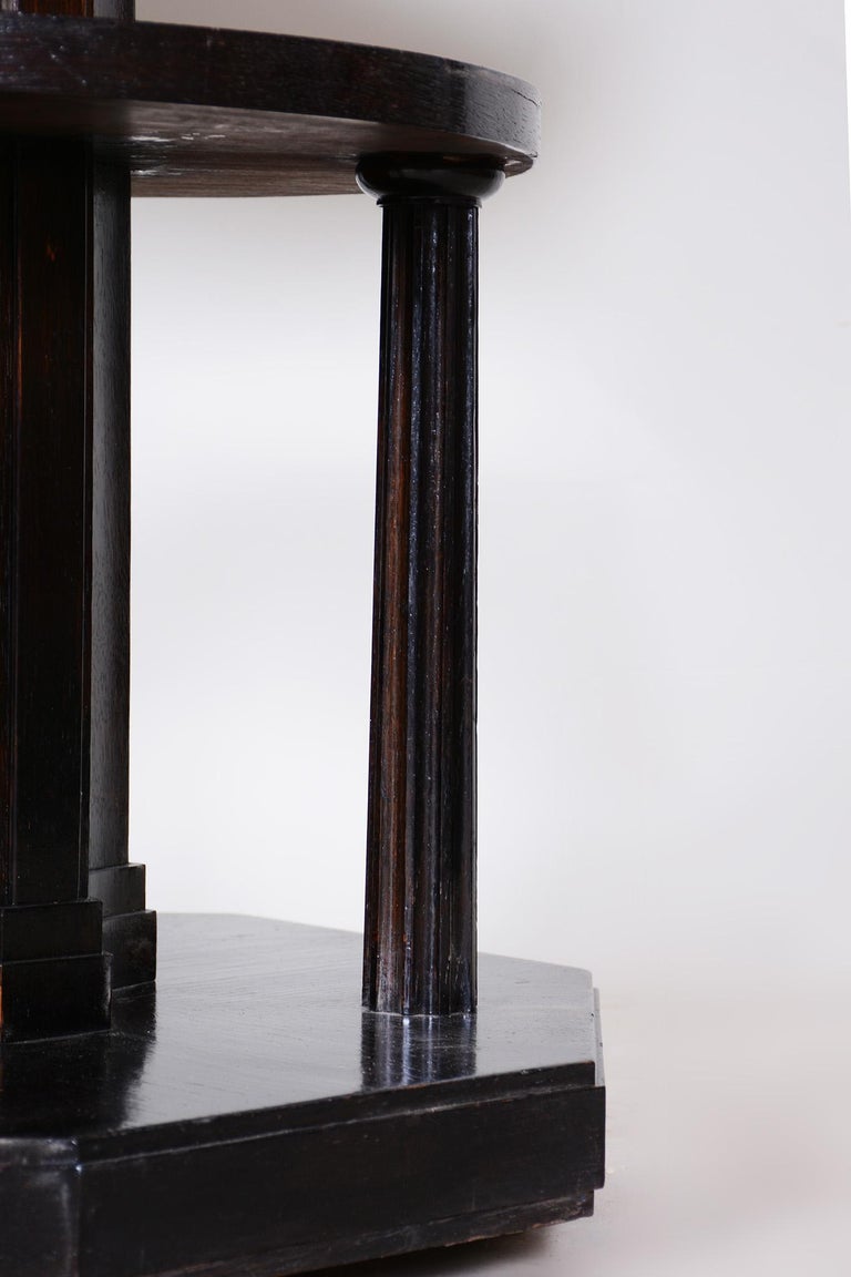 Unusual Restored Czech Cubist Oak Side Table, Czechia, 1910-1919 For ...