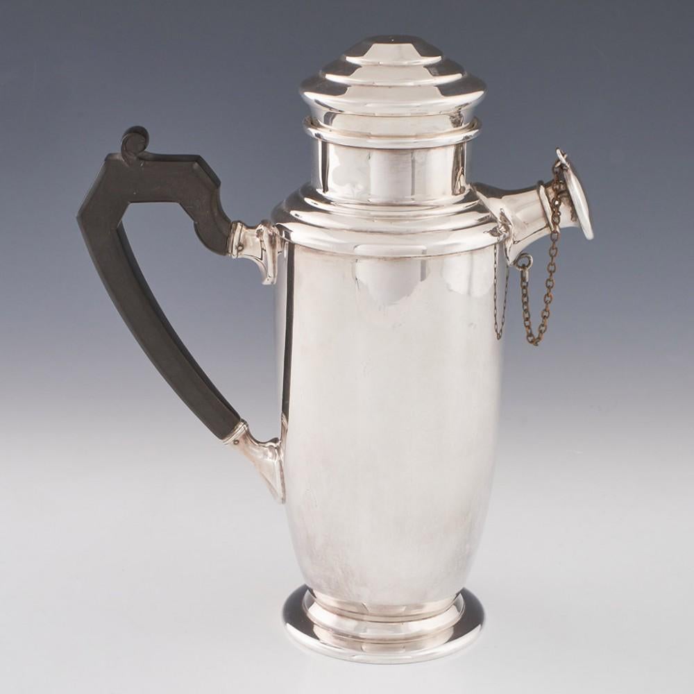Unusual Silver Plate Cocktail Shaker c1925 For Sale at 1stDibs