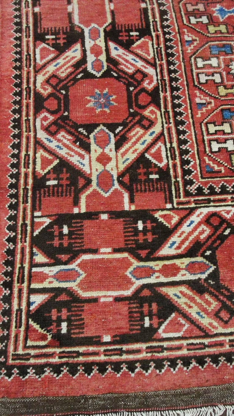 Unusual Turkoman Beshir Main Carpet at 1stDibs