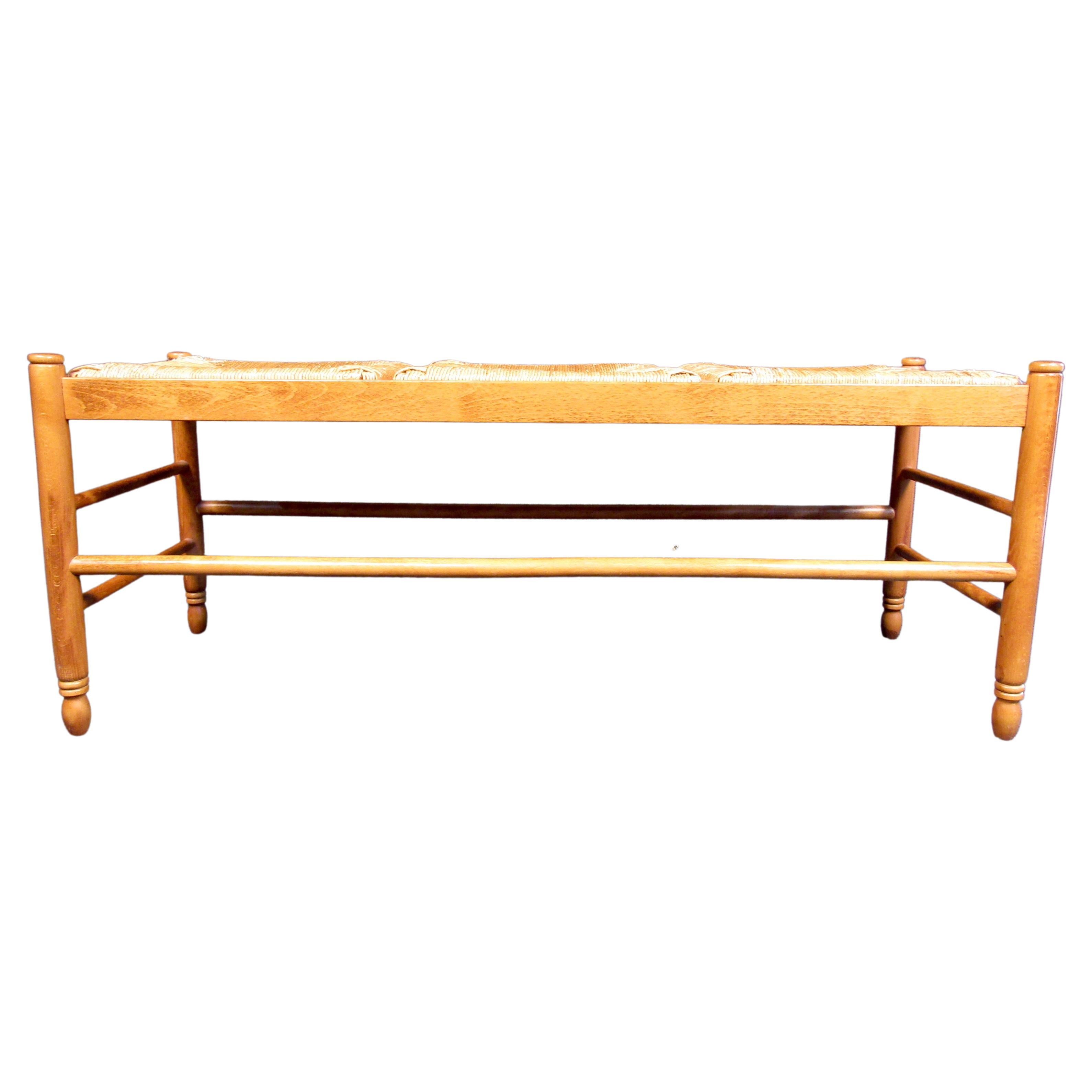 Spanish Colonial Wood and Metal Bench For Sale at 1stDibs
