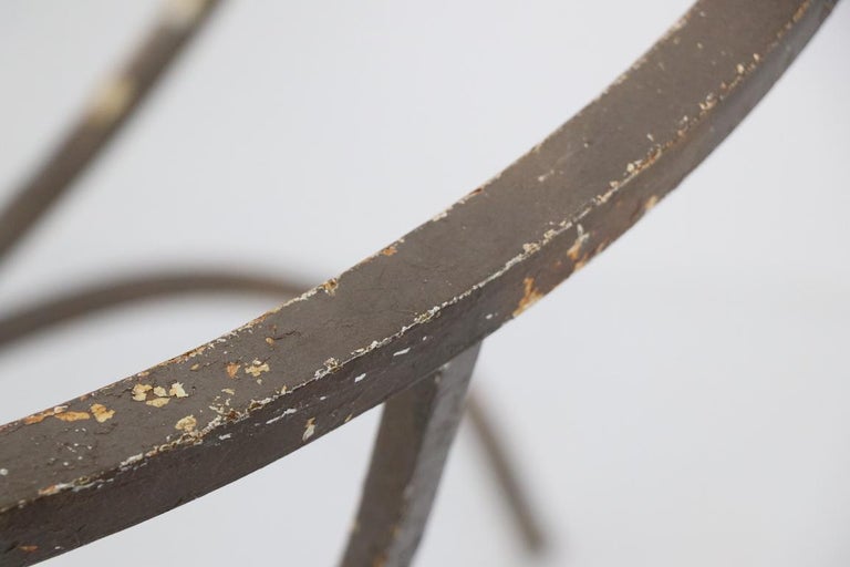 Unusual Wrought Iron Dining Table Base at 1stDibs