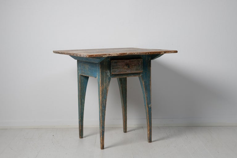 Unusually Charming 19th Century Swedish Folk Art Table at 1stDibs