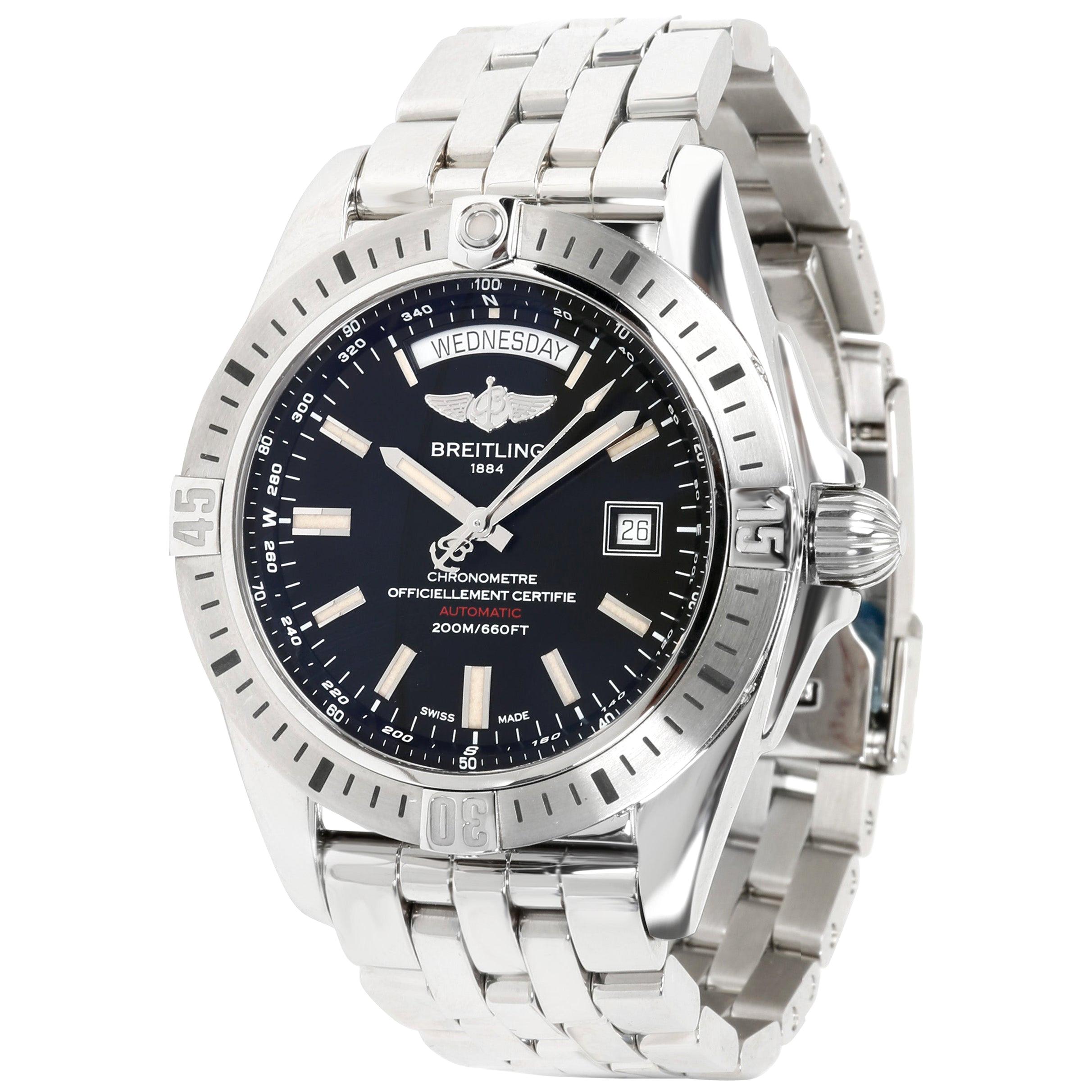 Unworn Breitling Galactic 44 A45320B9/BD42 Men's Watch in Stainless ...