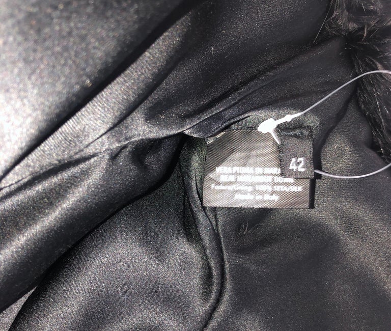 UNWORN Gucci by Tom Ford SS 2004 Black Marabou Feather Bolero Jacket 42 ...