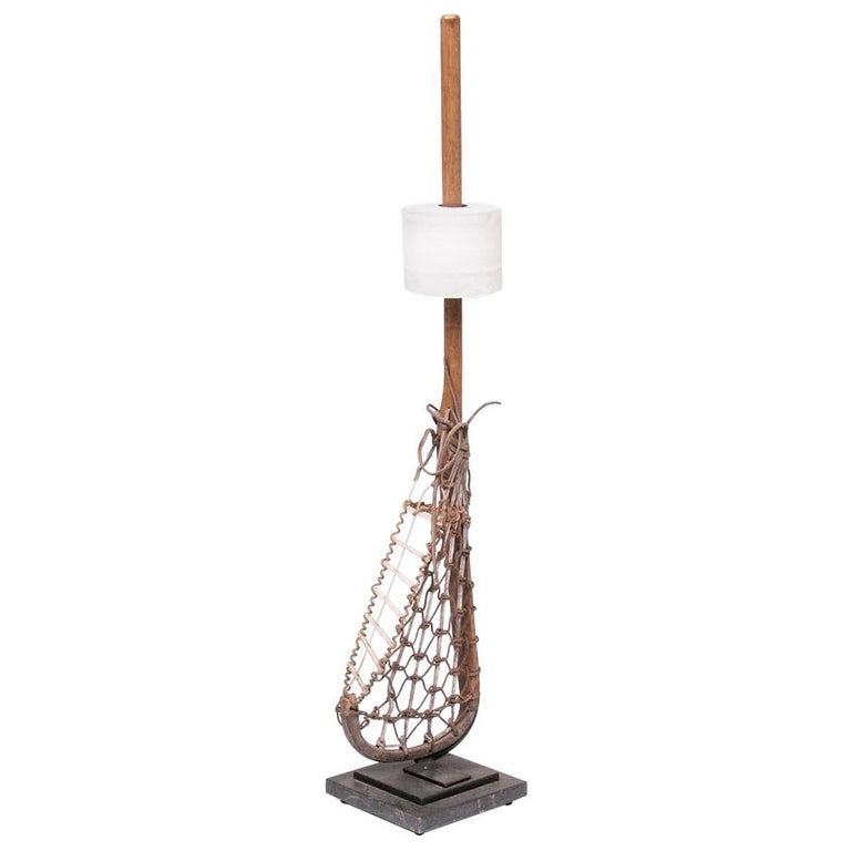Upcycled Lacrosse Stick Toilet Paper Holder For Sale at 1stDibs