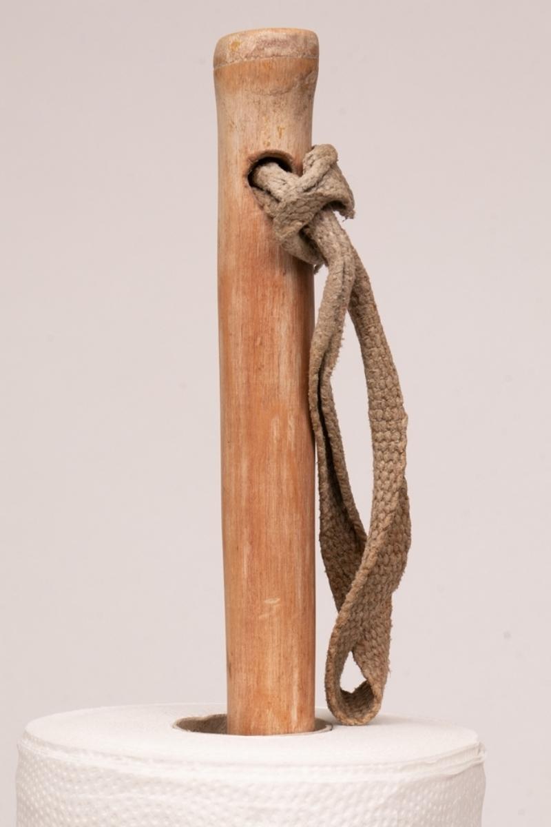 Upcycled Ski Stick Toilet Paper Holder For Sale at 1stDibs