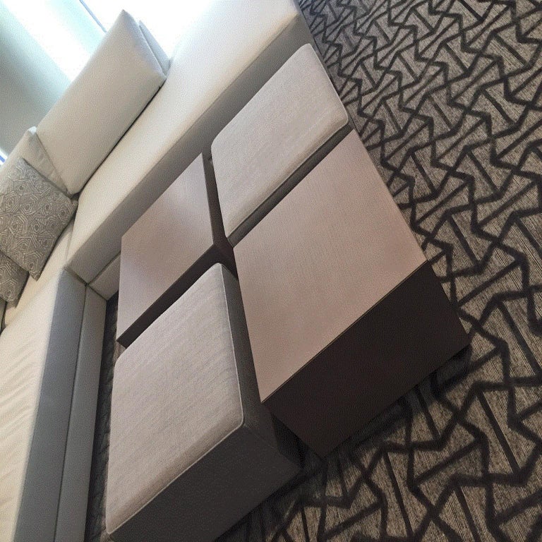 Upholstered and Wood Mondo Ottoman Atelier Gary Lee Chai Ming Studios ...