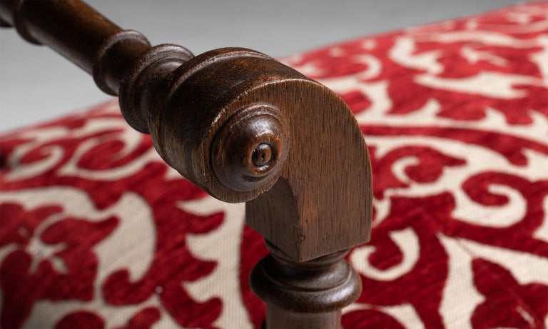 Upholstered Hall Bench, France circa 1880 For Sale at 1stDibs