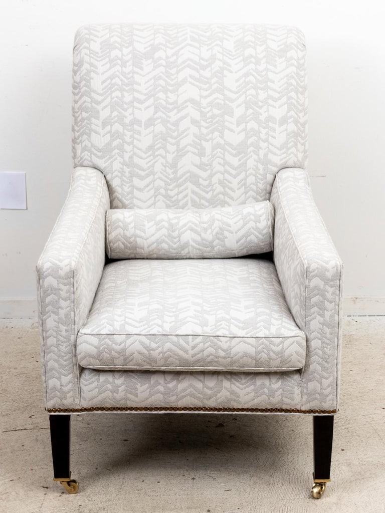 Upholstered Howard Style Armchairs For Sale at 1stDibs