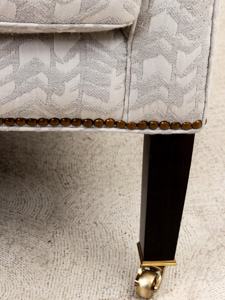 Upholstered Howard Style Armchairs For Sale at 1stDibs