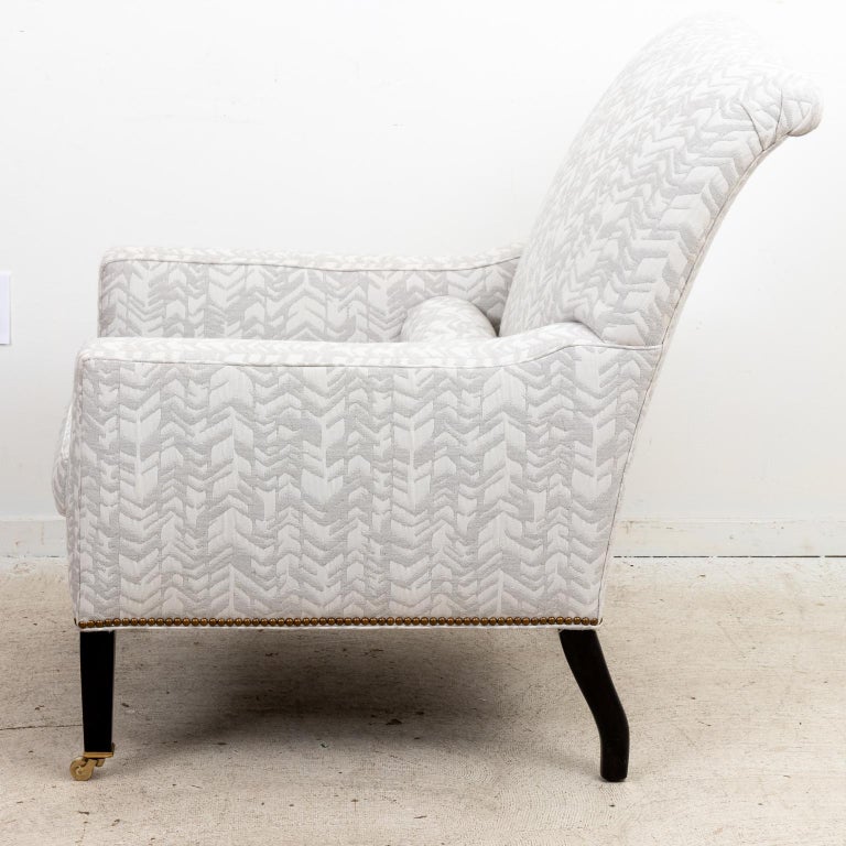 Upholstered Howard Style Armchairs For Sale at 1stDibs