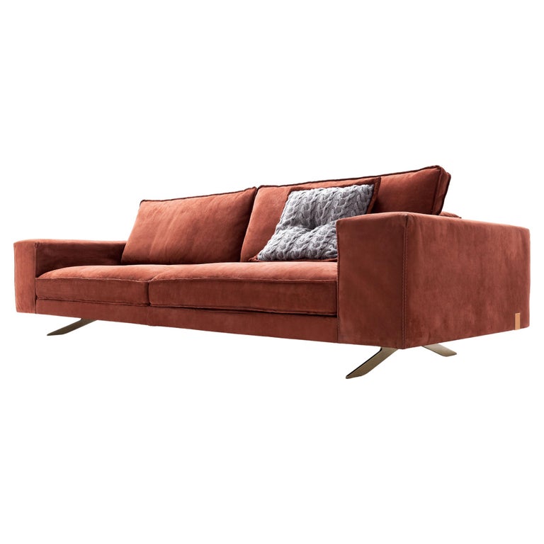Upholstered, Leather, Victor Sofa For Sale at 1stDibs
