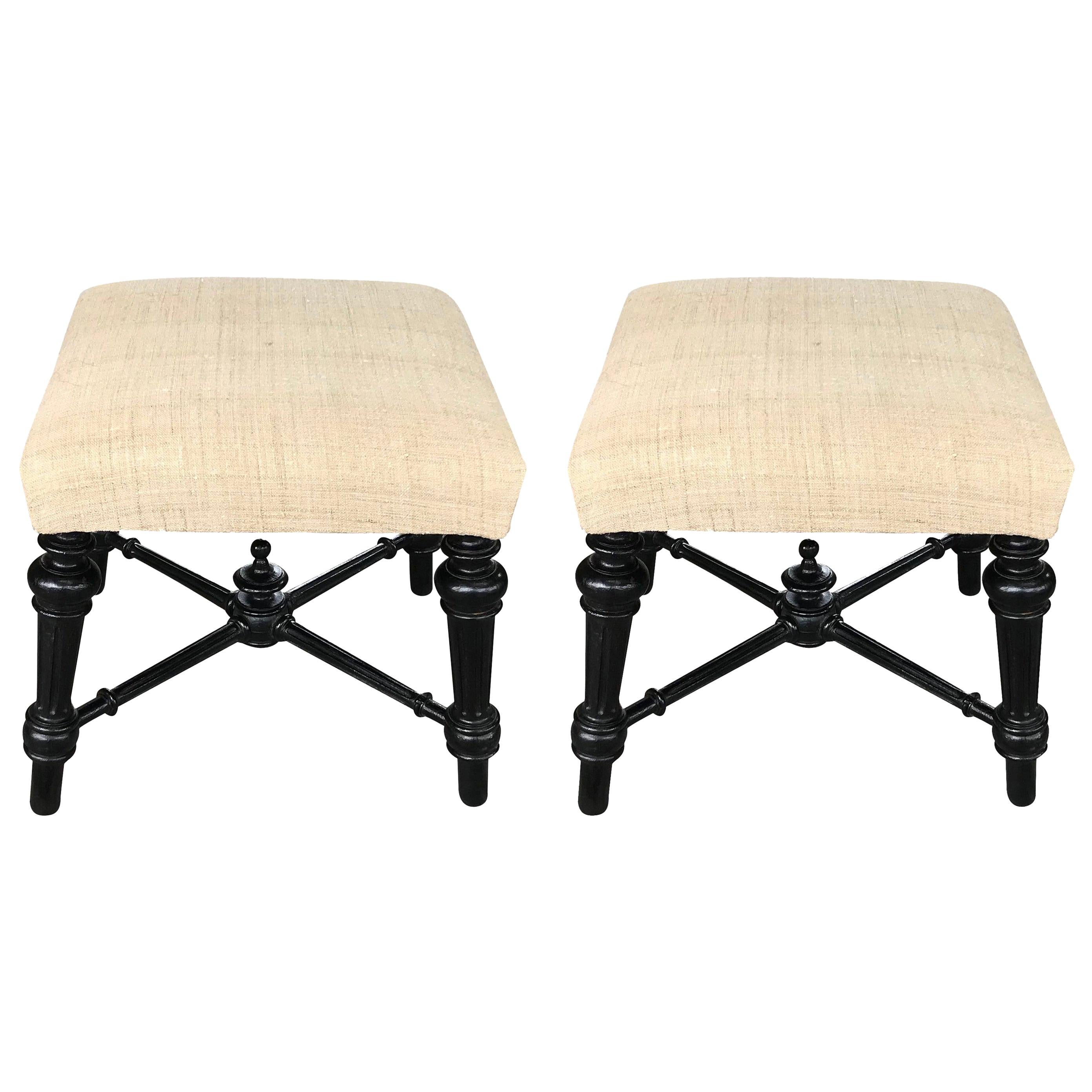 19th c. Chippendale Style Carved Mahogany and Needlepoint Upholstered ...