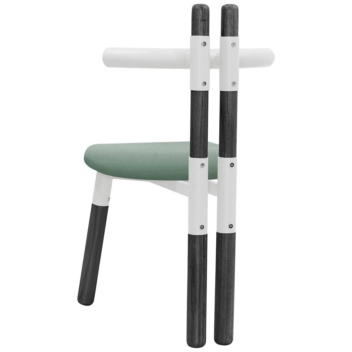 PK12 Chair, Bicolor Steel Structure and Ebonized Wood Legs by Paulo ...