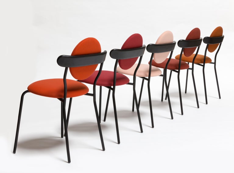 Upholstered "Planet" Chair, Jean-Baptiste Souletie For Sale at 1stDibs