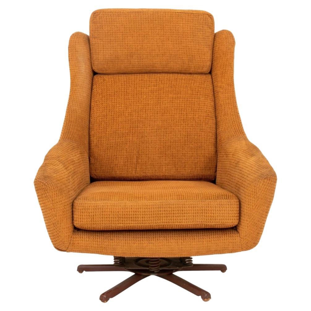 Upholstered Spring Recliner Armchair, 1970s For Sale at 1stDibs