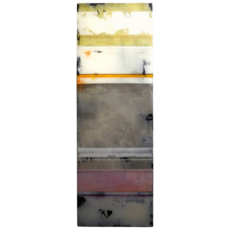 "Urban 49" a Contemporary Poured Resin Painting by American Artist Ken ...