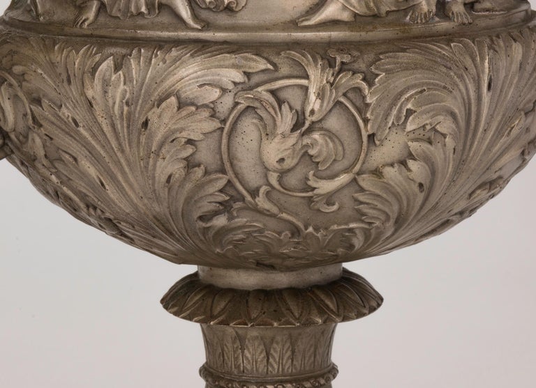 Urns, 19th Century Bronze Medici Style, Pair For Sale at 1stDibs