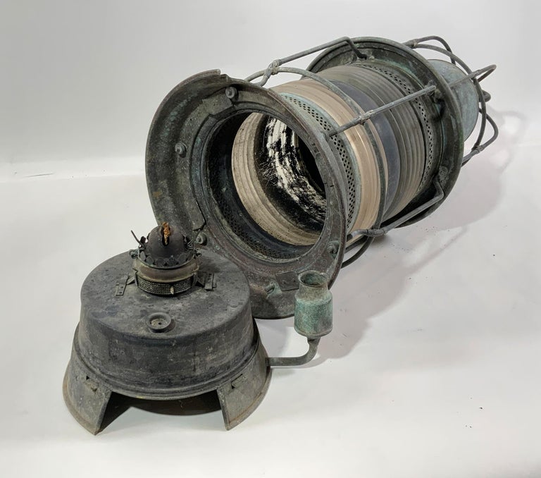 U.S. Lighthouse Service Post Lantern "B" Lantern For Sale at 1stDibs
