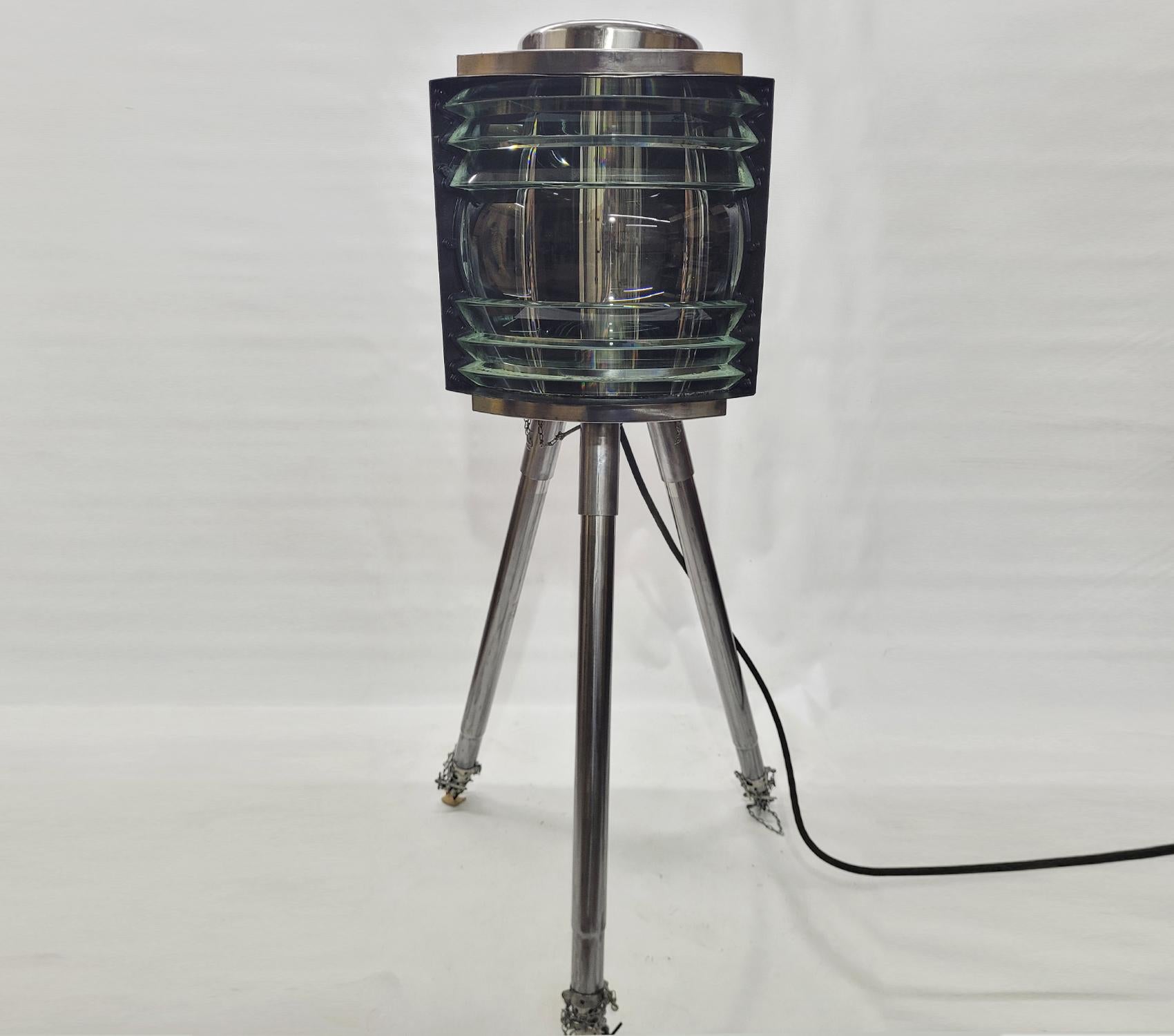 U.S. Navy Range Beacon With Fresnel Lens For Sale at 1stDibs