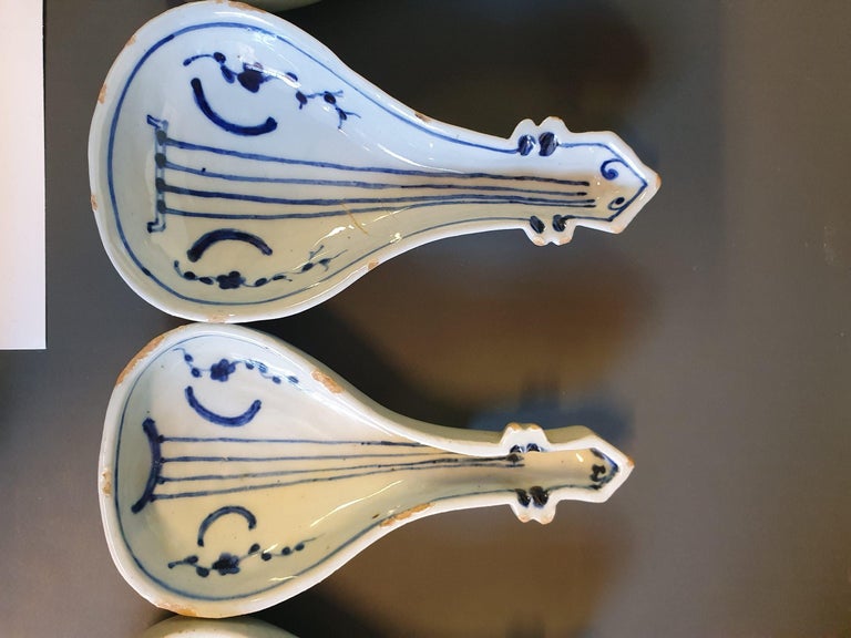 Usable Set Japanese Porcelain Footed Dishes Kutani 20th-21st Biwa ...