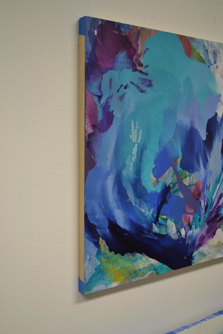 Usha Shukla - Blue Star, Original Abstract Painting, 2020 For Sale at ...