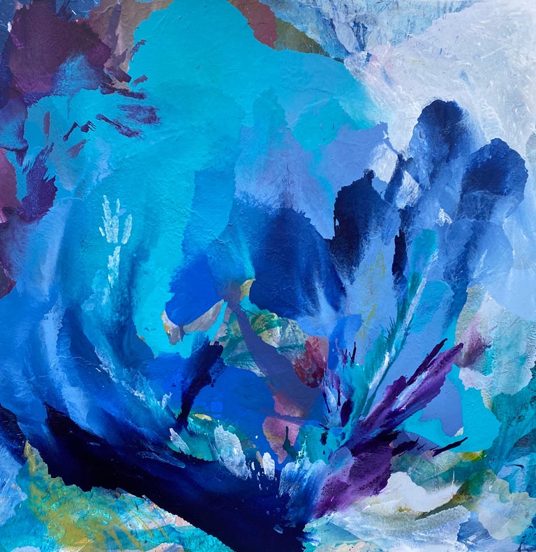 Usha Shukla - Blue Star, Original Abstract Painting, 2020 For Sale at ...