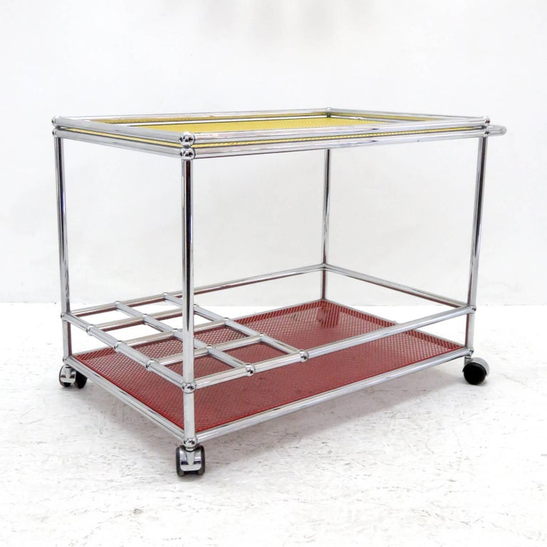 USM Haller Bar Cart at 1stDibs | usm bar cart, usm haller bar trolley ...