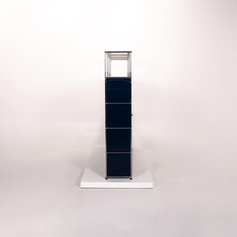 Usm Haller Metal Glass Shelf Blue White Sideboard Office Furniture For ...