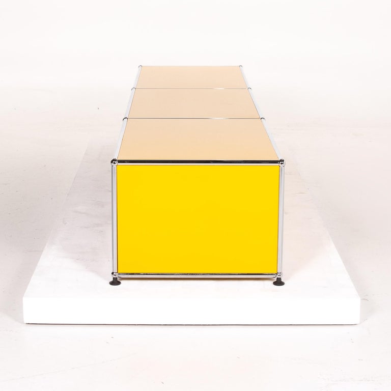 USM Haller Metal Lowboard Yellow Office Furniture Modular Sideboard at ...