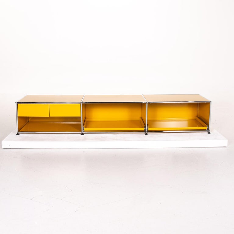 USM Haller Metal Lowboard Yellow Office Furniture Modular Sideboard at ...