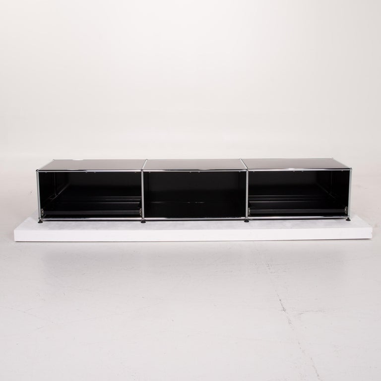 USM Haller Metal Sideboard Black Office Furniture Shelf Lowboard ...