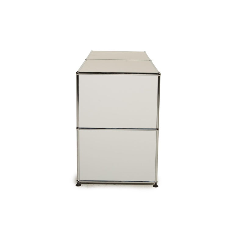 Usm Haller Metal Sideboard Gray Light Gray 2x2 Incl. Drawer Shelf ...